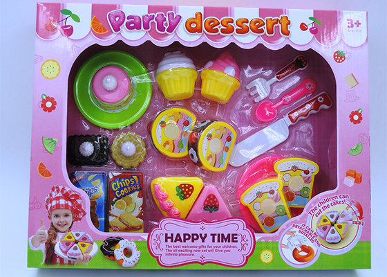 China Multi Colored Dessert Childrens Toy Kitchen Sets For Pretend Role Playing 20 Pcs supplier