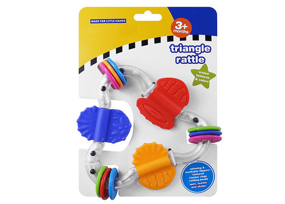 China Food Grade Plastic Rattle Toys For Infants , Baby Teethers And Soothers supplier