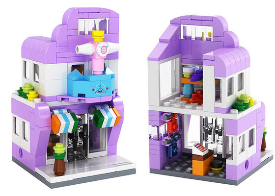 China Educational Children's Play Toys Interlocking City Scene Building Blocks 144 Pcs supplier