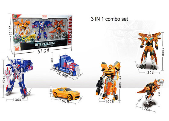 China 3 In 1 Mini Children's Dinosaur Car Transformer Deformation Toys Non Toxic supplier