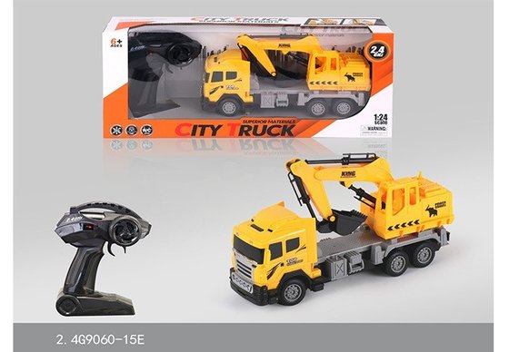 China 27 MHz Frequency Mini RC Remote Control Excavator Toy For Kids Role Play supplier
