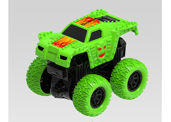 China Mini Pull Back Monster Trucks Children's Play Toys Friction Vehicle Big Wheels supplier