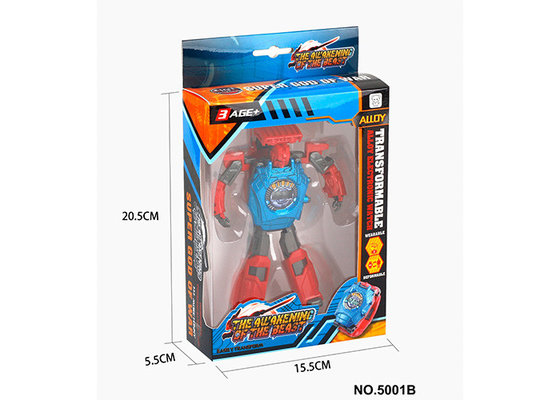 China 8 " Alloy Tramsformable Robot Watch Children's Play Toys W / Real Time Date Display supplier