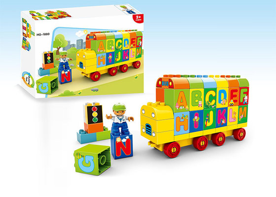 China Toddler Role Play Learning Building Blocks / Kids Educational Toys W / Train Dump Truck supplier