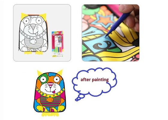 Drawing Your Own Children's School Backpacks , DIY Arts And Crafts Kits supplier