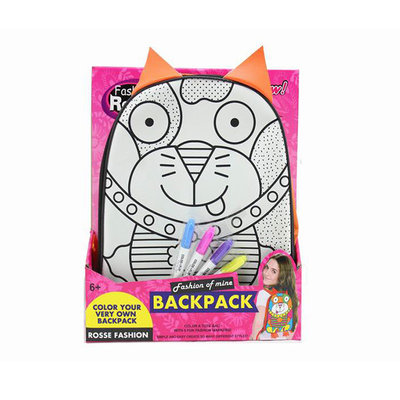 11 Inch Arts And Crafts Toys DIY Drawing School Bag With 4 Color Pens For Kids supplier