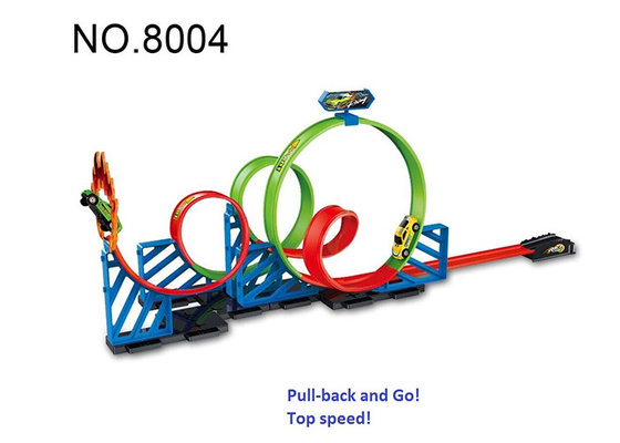 Fast Speed 4 Loops Toy Race Car Track Sets For 3 Year Old And Up supplier