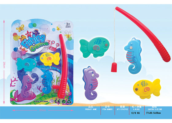 Kids Magnetic Fishing Game Set With Adorable Sea Horses And Fishing Rod supplier