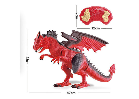Walking Dinosaur Remote Control Toys With Roar Sound / Smoke Spraying / Shake Head supplier