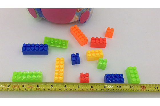 79Pcs Plastic Kids Building Blocks Educational Toys In Teddy Bear Storage Bottle supplier