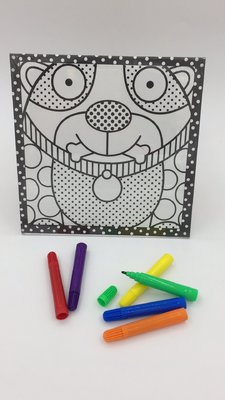 9 Inch Kitty Cat Kids Drawing Board Toys With 6 Washable Color Markers supplier