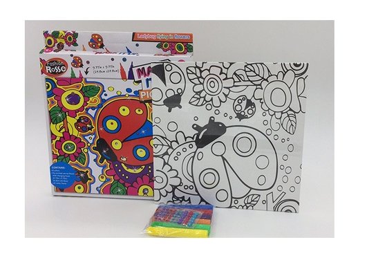 Fashion Ladybug Style Arts And Crafts Toys , Children Drawing Board Set supplier