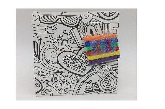 Children 2 In 1 Drawing Art And Craft Board With 45Pcs Decorative Sticky Geme supplier