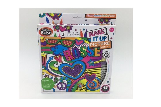 Children 2 In 1 Drawing Art And Craft Board With 45Pcs Decorative Sticky Geme supplier