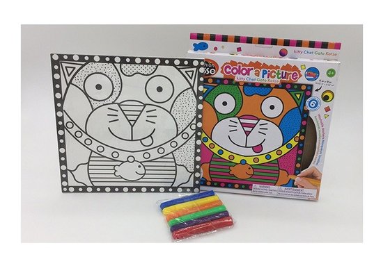 DIY Preprinted Arts And Crafts Toys Fabric Painting Toy 6 Color 9 - Inch For Girls supplier