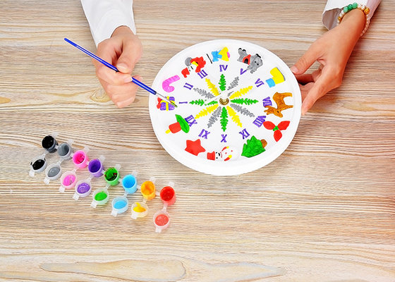 9 Inch Plaster Clock Arts And Crafts Toys Real Function For Boys And Girls supplier
