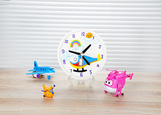 DIY Cartoon Helicopter Clock Children's Arts And Crafts Sets Real Movement supplier
