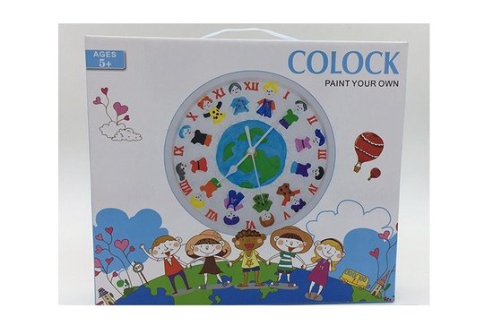 Funny Arts And Crafts Kits For Kids Craft Clock Mechanism with DIY Painting supplier