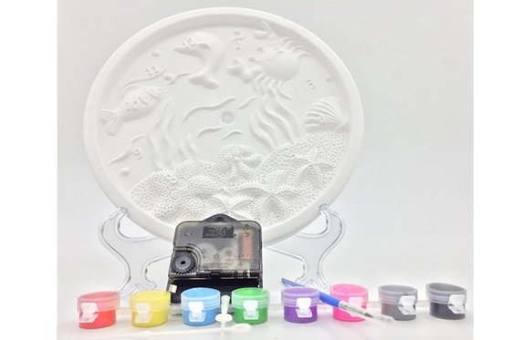 Funny Arts And Crafts Kits For Kids Craft Clock Mechanism with DIY Painting supplier