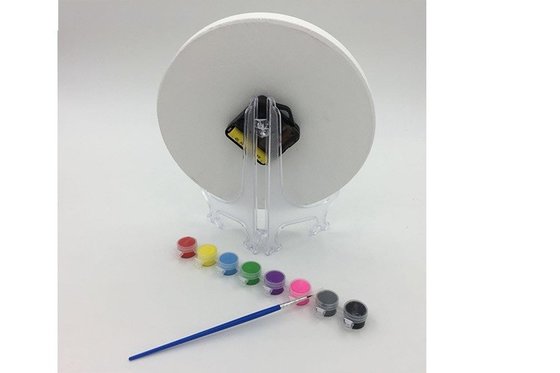 DIY Painting Battery Powered 9 " Wall Clock Art And Craft Kits For Children supplier