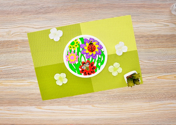 Children's Arts And Crafts Toys DIY Assemble Plaster Clock Lovely Ladybug Design supplier