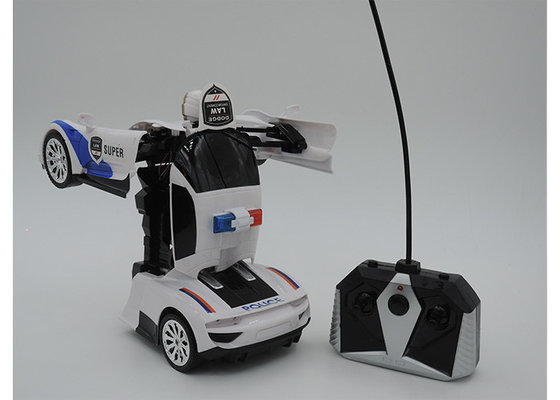 Remote Control Transformers Police Car Toy Autobot Hand Induced Deformation supplier
