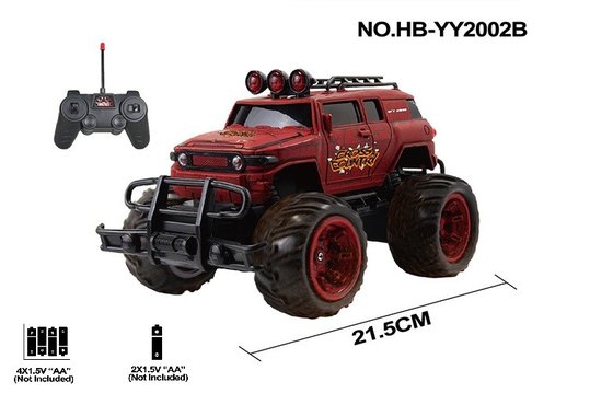 Multi Color Children's Remote Control Toys Bigfoot RC Jeep 27MHz  Frequency supplier