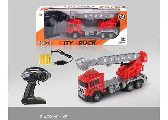 12 " Colorful Children's Remote Control Toys Rescue Fire Engine Truck with Ladder supplier