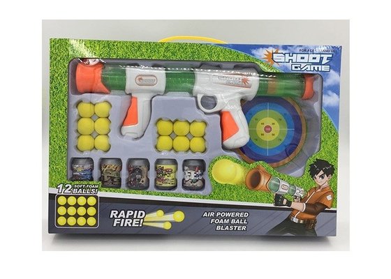 Safe Kids Sports Toys Pump And Launch Blaster Shooting Toy Gun With Foam Balls supplier