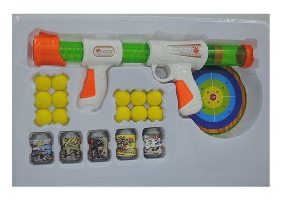 Safe Kids Sports Toys Pump And Launch Blaster Shooting Toy Gun With Foam Balls supplier