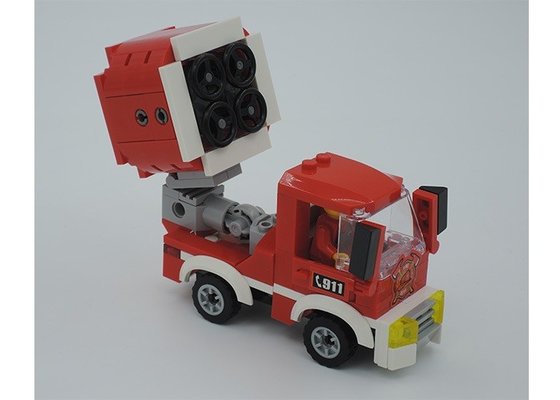 Children's Toys Building Bricks Mini Fire Fighting Vehicle 3 Deformation 154Pcs supplier
