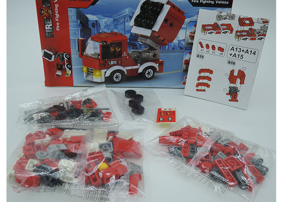 Children's Toys Building Bricks Mini Fire Fighting Vehicle 3 Deformation 154Pcs supplier