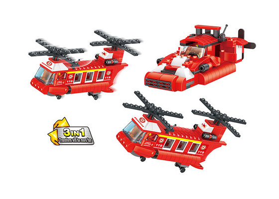 3 In 1 Transformer Fire Engine Building Blocks For Toddlers And Preschoolers supplier