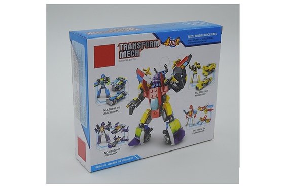 Kids Developmental Plastic Building Blocks 4 In 1 Transformer Robot Car supplier
