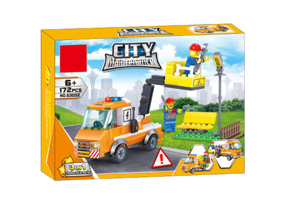 Popular Building And Construction Toys Robot Truck 3 Deformation Yellow Color supplier