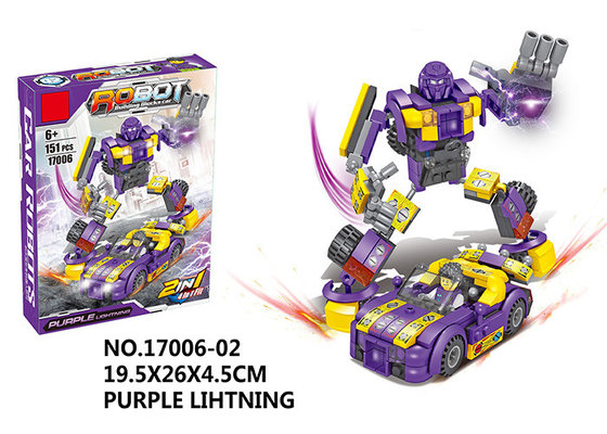 151Pcs Smooth Building Blocks Educational Toys Transformers Car Robot Toys supplier