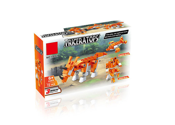 Transformer Dinosaur Robot Plastic Interlocking Building Blocks 6 Styles Convertable supplier