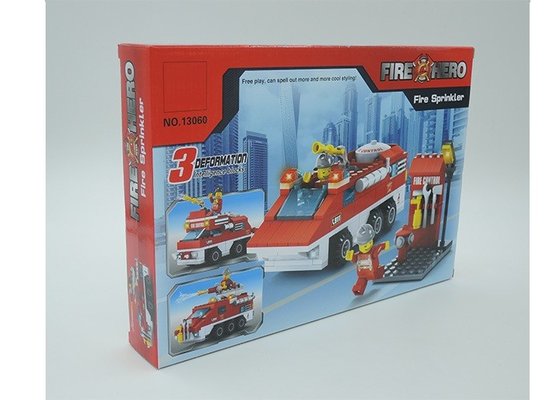 Mini Fire Rescue DIY Building Blocks Educational Toys Convertable 3 Styles 220Pcs supplier