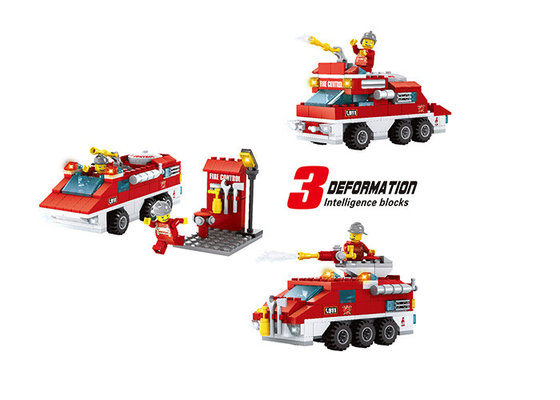 Mini Fire Rescue DIY Building Blocks Educational Toys Convertable 3 Styles 220Pcs supplier