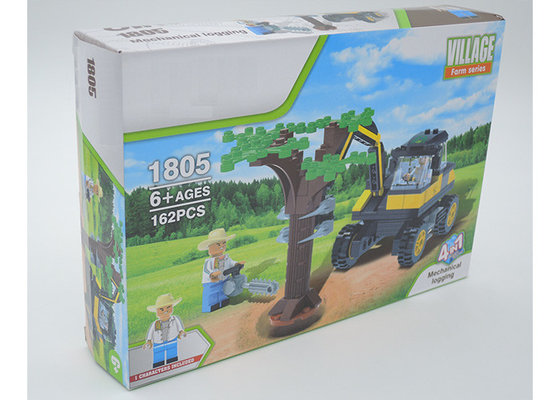 Role Play DIY Building Blocks Educational Toys 162Pcs Mini Farm 4 In 1 Combo Set supplier