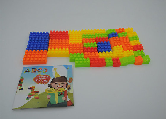 Children's Building Blocks Educational Toys In Train Shaped Storage Box 4 Wheels supplier