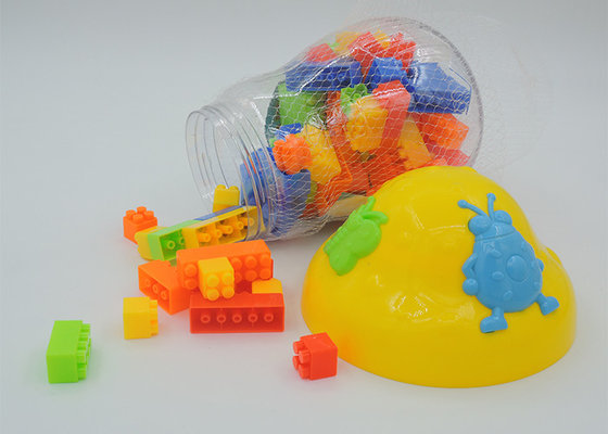 2 " Interlock Kids Plastic Building Blocks , Mushroom Box Educational Building Blocks supplier