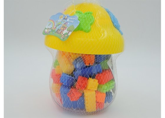 2 " Interlock Kids Plastic Building Blocks , Mushroom Box Educational Building Blocks supplier