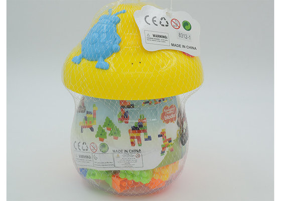 2 " Interlock Kids Plastic Building Blocks , Mushroom Box Educational Building Blocks supplier