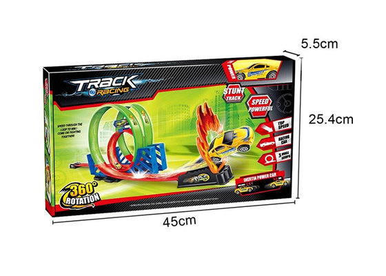 Kids Track Racer Racing Car Set Pull Back And Go With 3 Loops Hot Wheel Style supplier