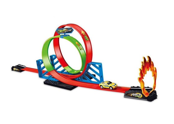 Hot Wheels Fast Track Race Car Set , Kids Race Car Track Set 360° Rotation supplier