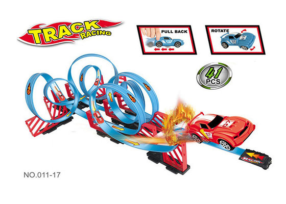 Kids Exciting Toy Race Car Track Sets With Consecutive 11 Loops 360° Rotation supplier