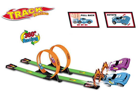 Non Toxic ABS Plastic Toy Race Car Track Sets 2 In 1 Racing Game For Kids supplier