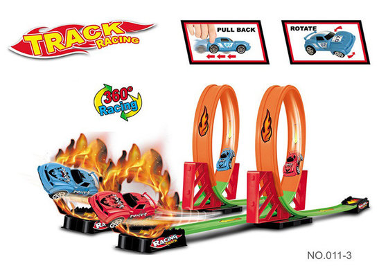 Non Toxic ABS Plastic Toy Race Car Track Sets 2 In 1 Racing Game For Kids supplier