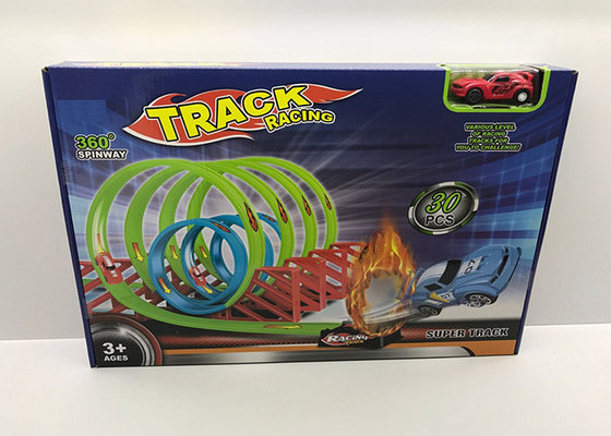 7 Loops 360° Flip Toy Race Car Track Sets , Race Track Toys For Boys supplier